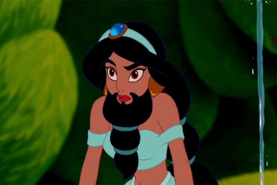 Disney Princesses With Beards, Hilarious Indeed | favbulous