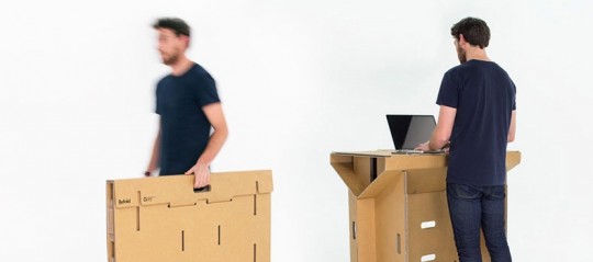 Office Everywhere – Folding Cardboard Tables | favbulous